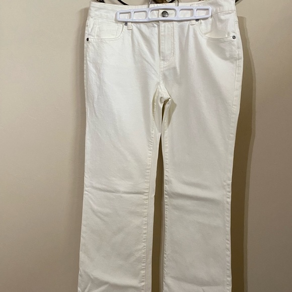 CAbi | Pants & Jumpsuits | Cabi Jeans White Wide Leg Long 28l | Poshmark